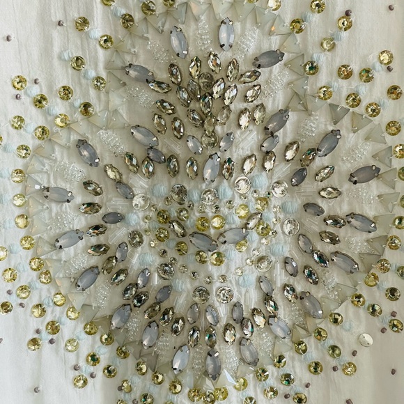 Free People | Tops | Free People Ivory Dolman Sleeve Rhinestone Top ...